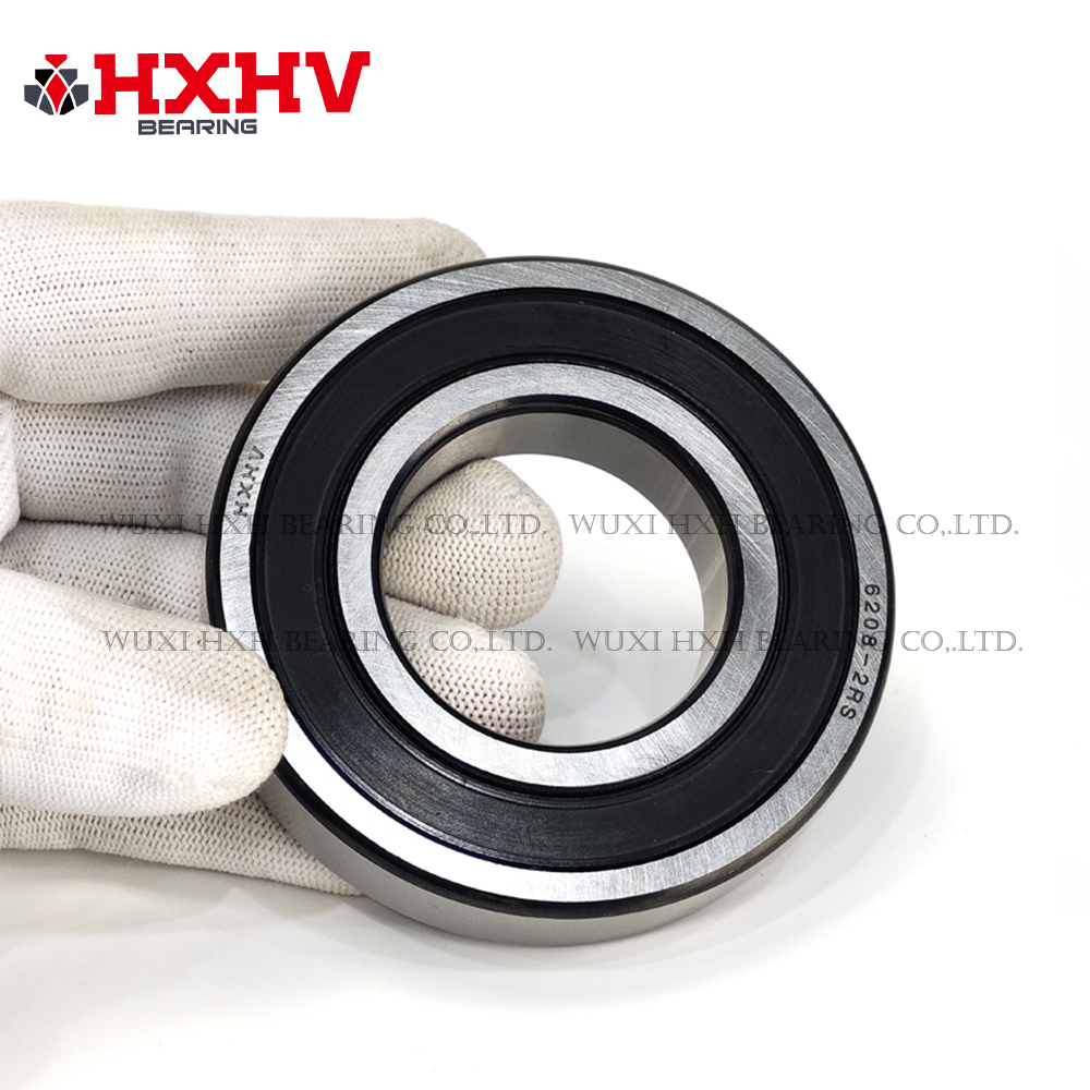 6208-2RS with black edge- HXHV Deep Groove Ball Bearing-Hxh Bearing Co., Ltd.